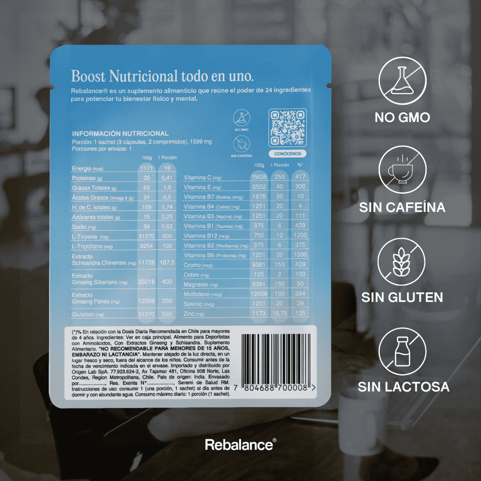 Rebalance® | Boost Nutricional todo en uno | Suplemento 100% Natural